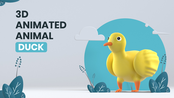 3D Animated Animal - Duck, Motion Graphics | VideoHive