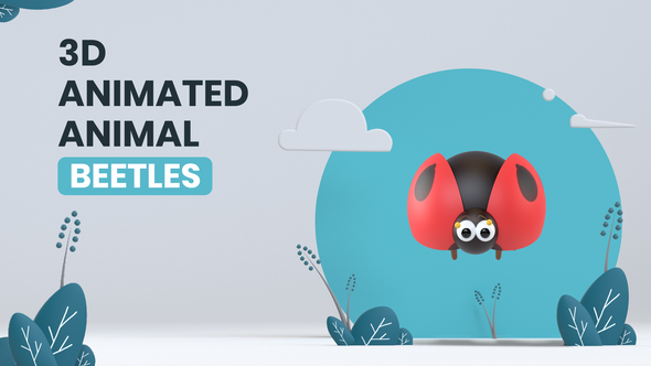 3D Animated Animal - Ladybug Beetle, Motion Graphics | VideoHive