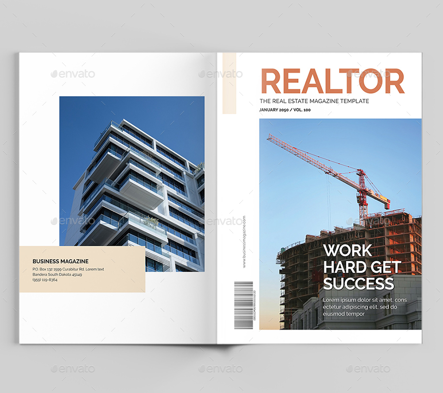 Real Estate Magazine Template, Print Templates | GraphicRiver