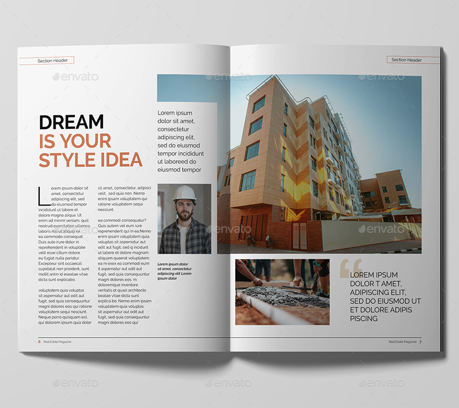 Real Estate Magazine Template, Print Templates | GraphicRiver