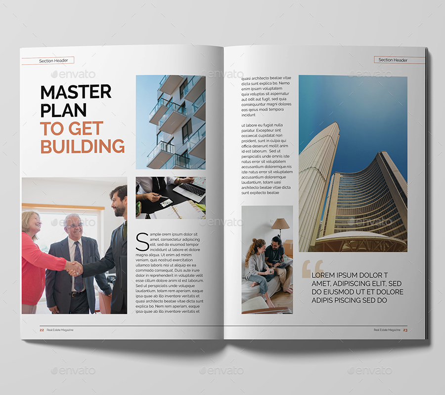 Real Estate Magazine Template, Print Templates | GraphicRiver