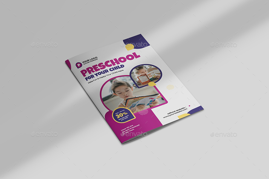 Preschool Bifold Brochure, Print Templates | GraphicRiver