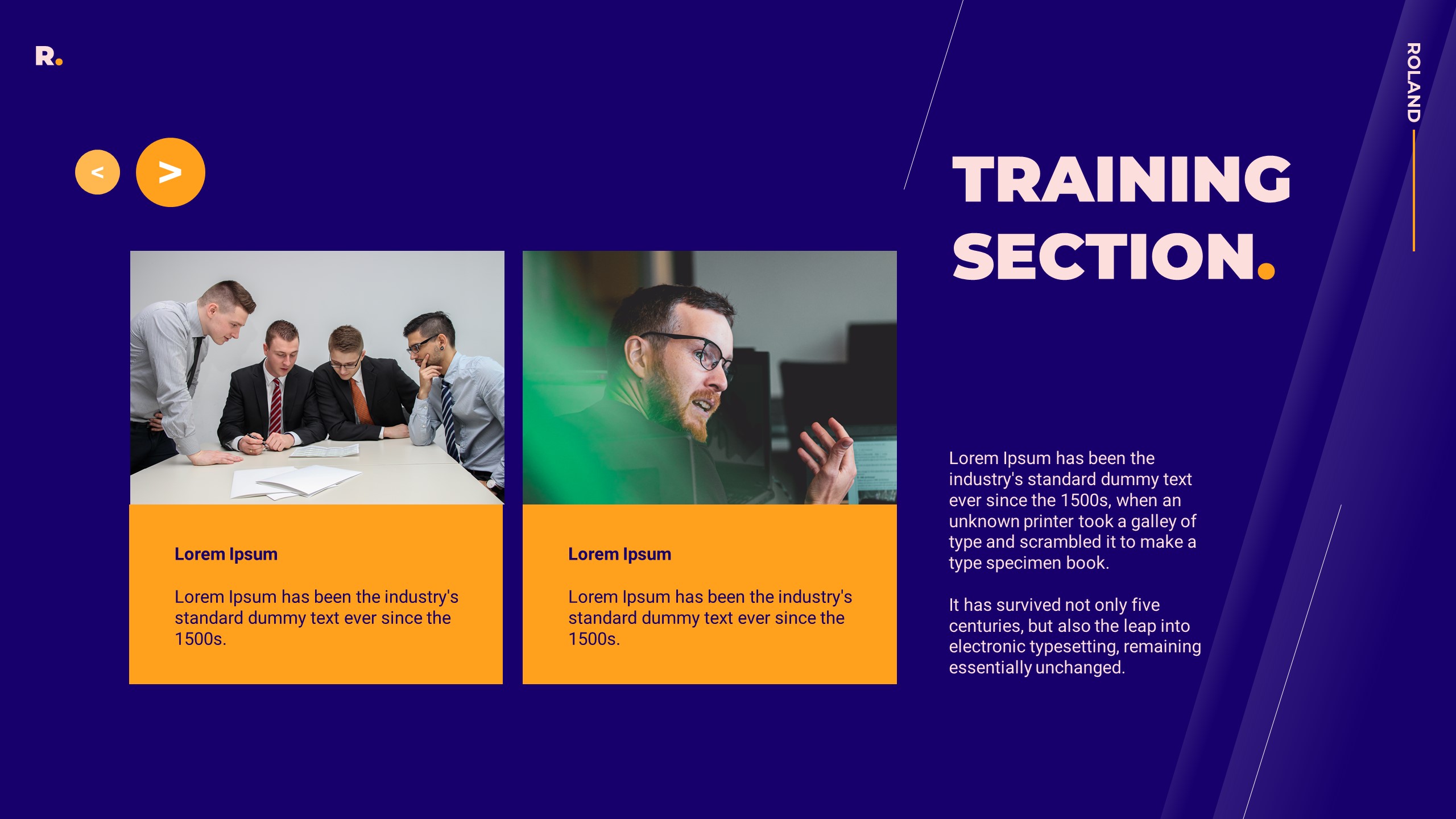 Training Presentation Google Slides Template, Presentation Templates