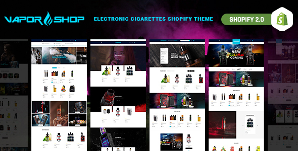 VaporShop - Electronic Cigarettes & Accessories Shopify Theme by Nova ...