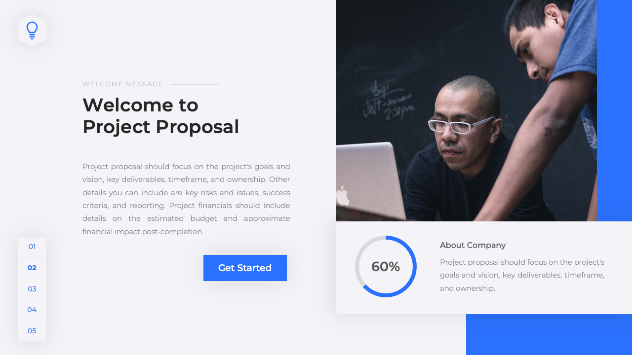 Provos - Project Proposal PowerPoint Template, Presentation Templates