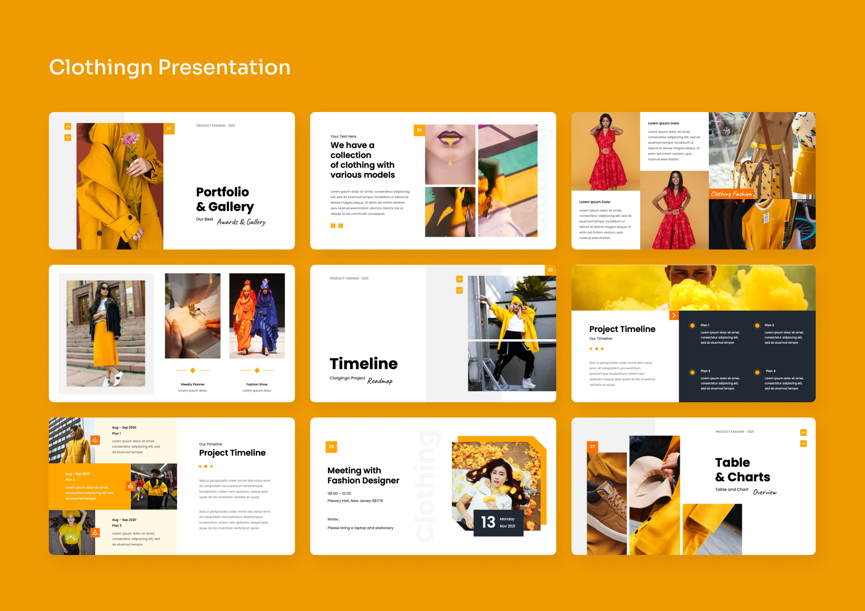Clothingn – Fashion & Clothing Google Slides Presentation, Presentation ...