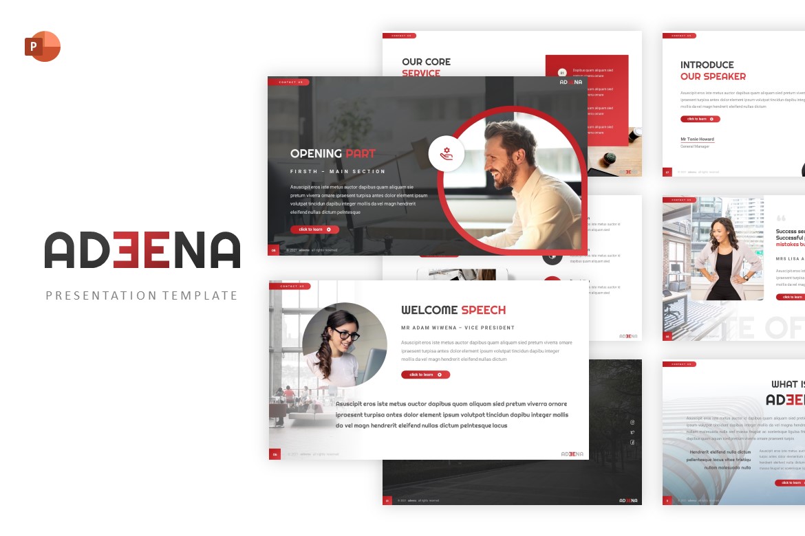Adeena - Business Powerpoint Template, Presentation Templates ...