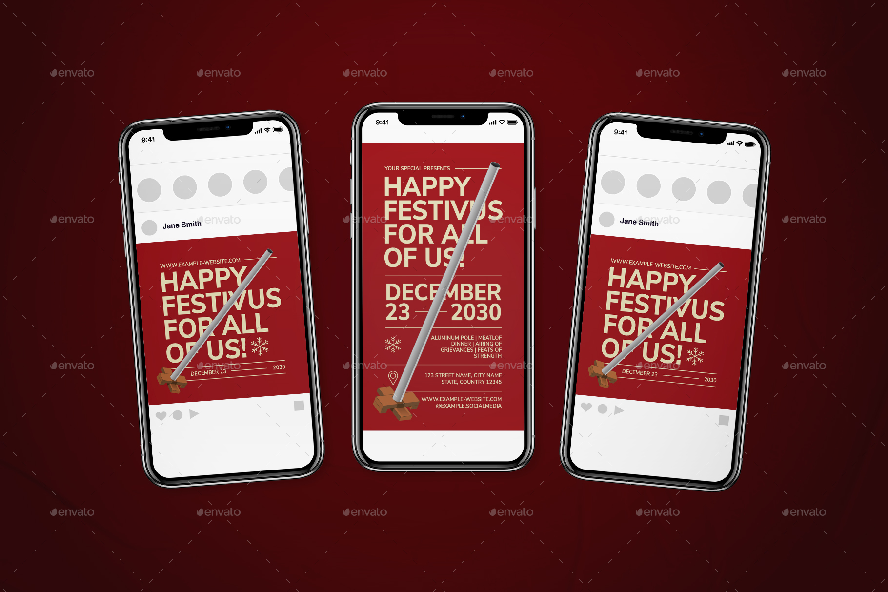 Festivus Flyer Set, Print Templates | GraphicRiver