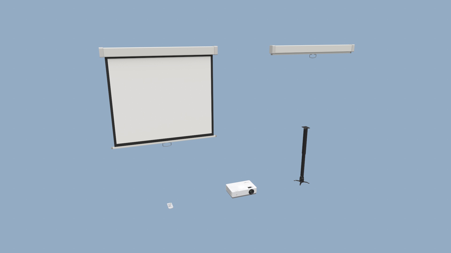 Projector and Screen by Ash_Mesh | 3DOcean