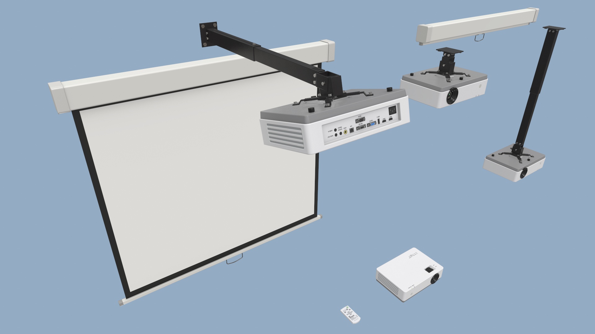 Projector and Screen by Ash_Mesh | 3DOcean