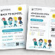 Kid's Back To School Flyer Template, Print Templates | GraphicRiver