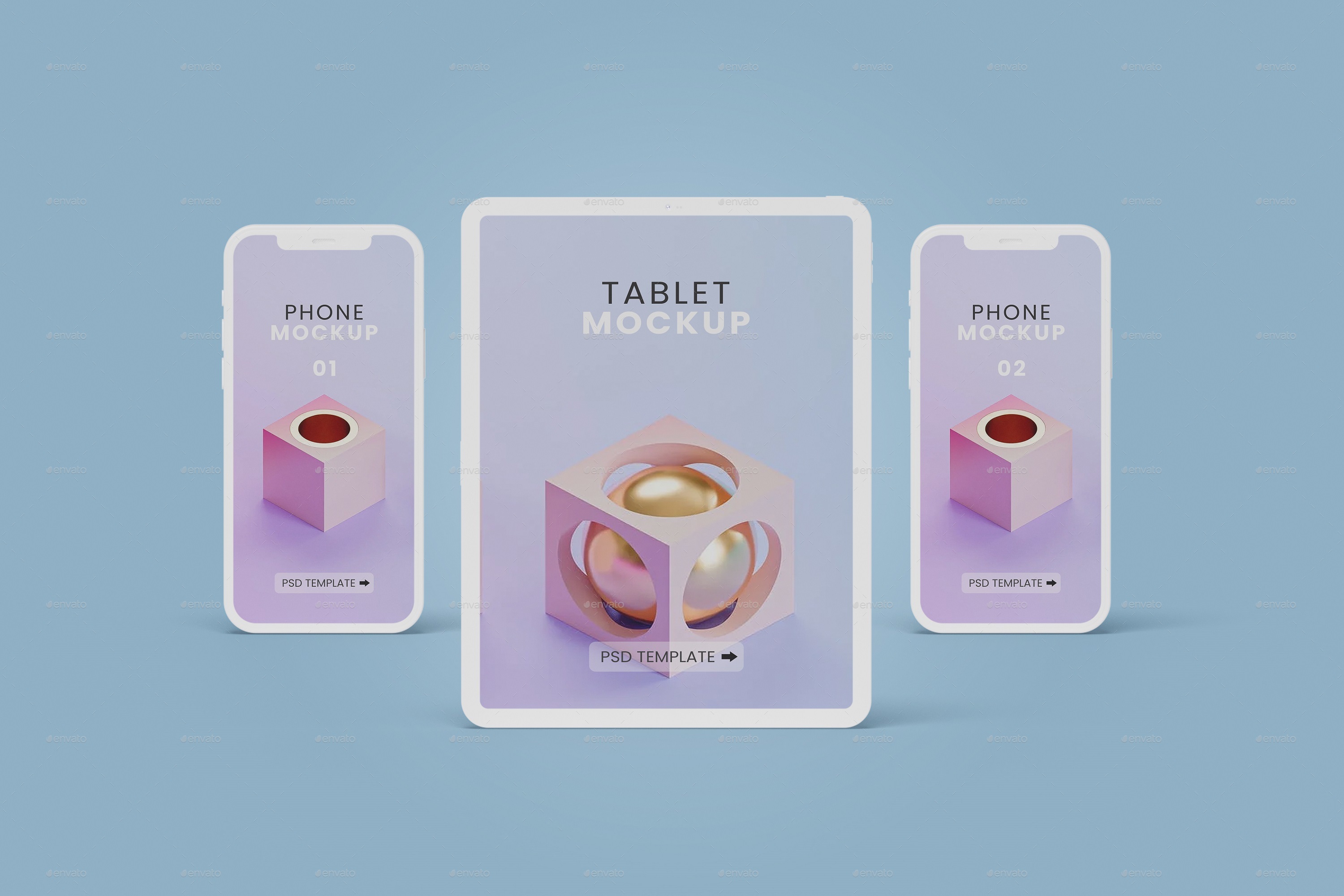 Multi Device Clay Mockup Set, Graphics | GraphicRiver