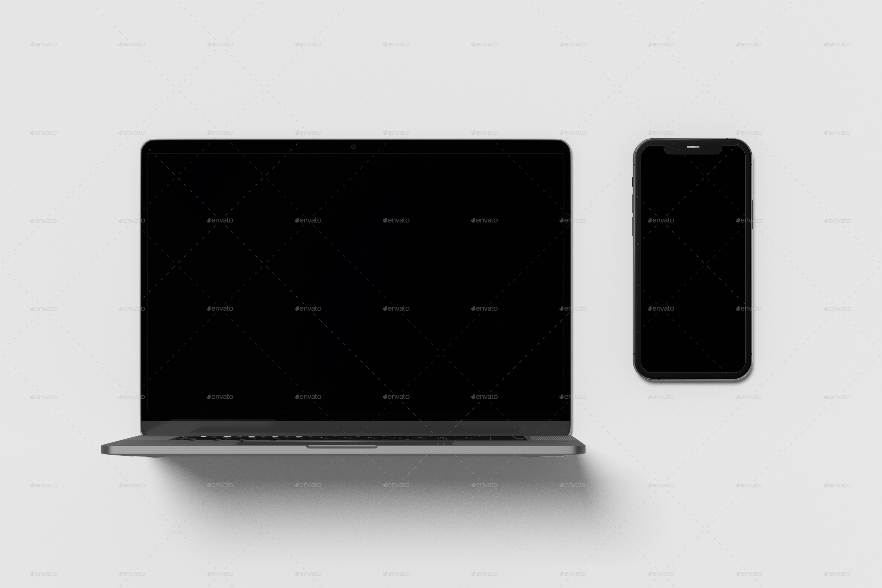 Laptop And Smartphone Mockup, Graphics | GraphicRiver