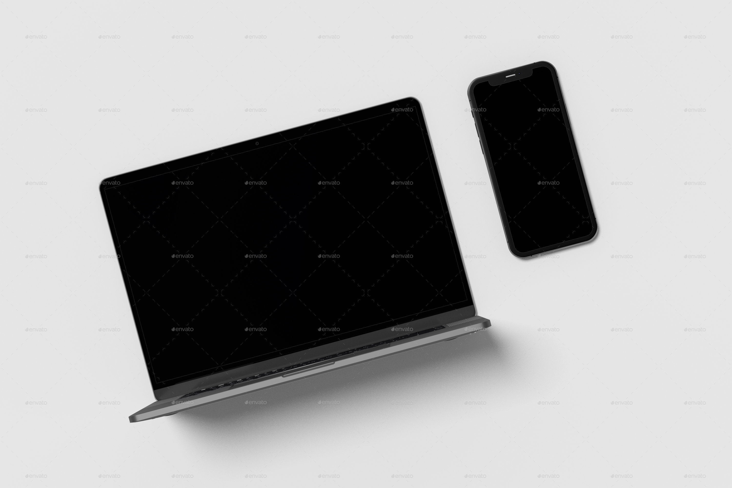 Laptop And Smartphone Mockup, Graphics | GraphicRiver