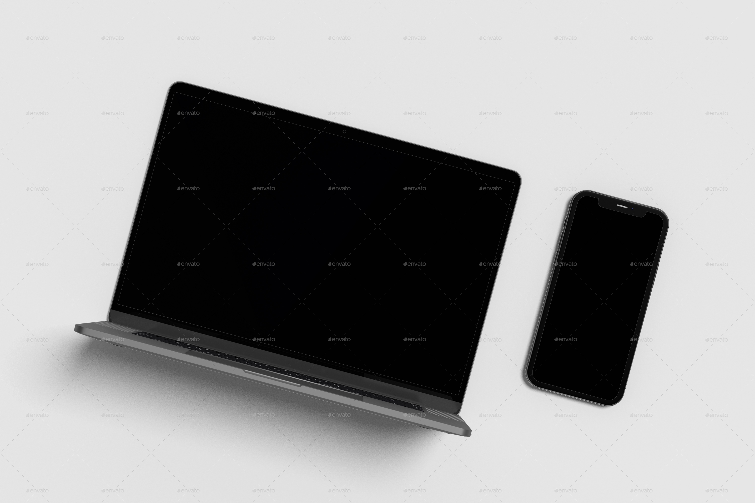 Laptop And Smartphone Mockup, Graphics | GraphicRiver