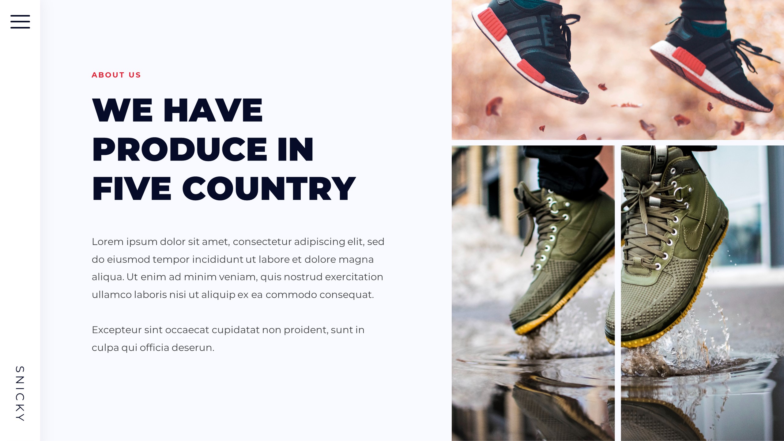 SNICKY - Shoes Factory & Sneakers Powerpoint Template, Presentation ...
