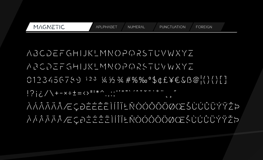 Magnetic Font, Fonts | GraphicRiver