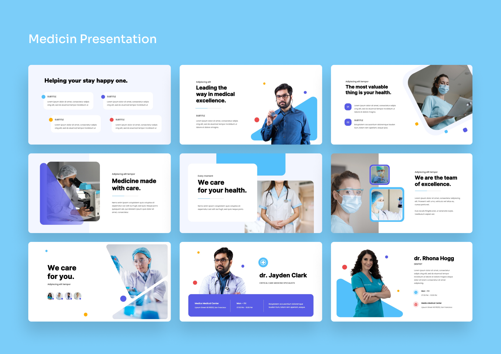 Medicin - Medical Google Slides Presentation, Presentation Templates