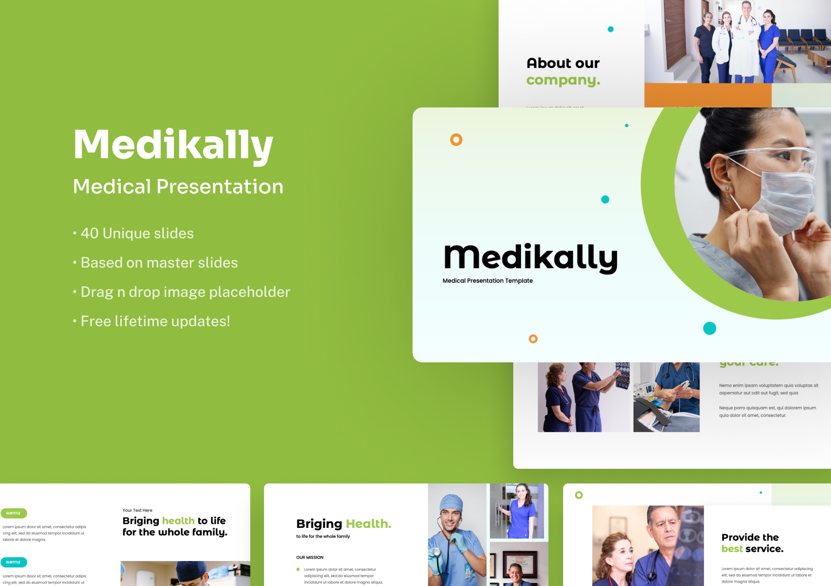 Medikally - Medical Google Slides Presentation, Presentation Templates
