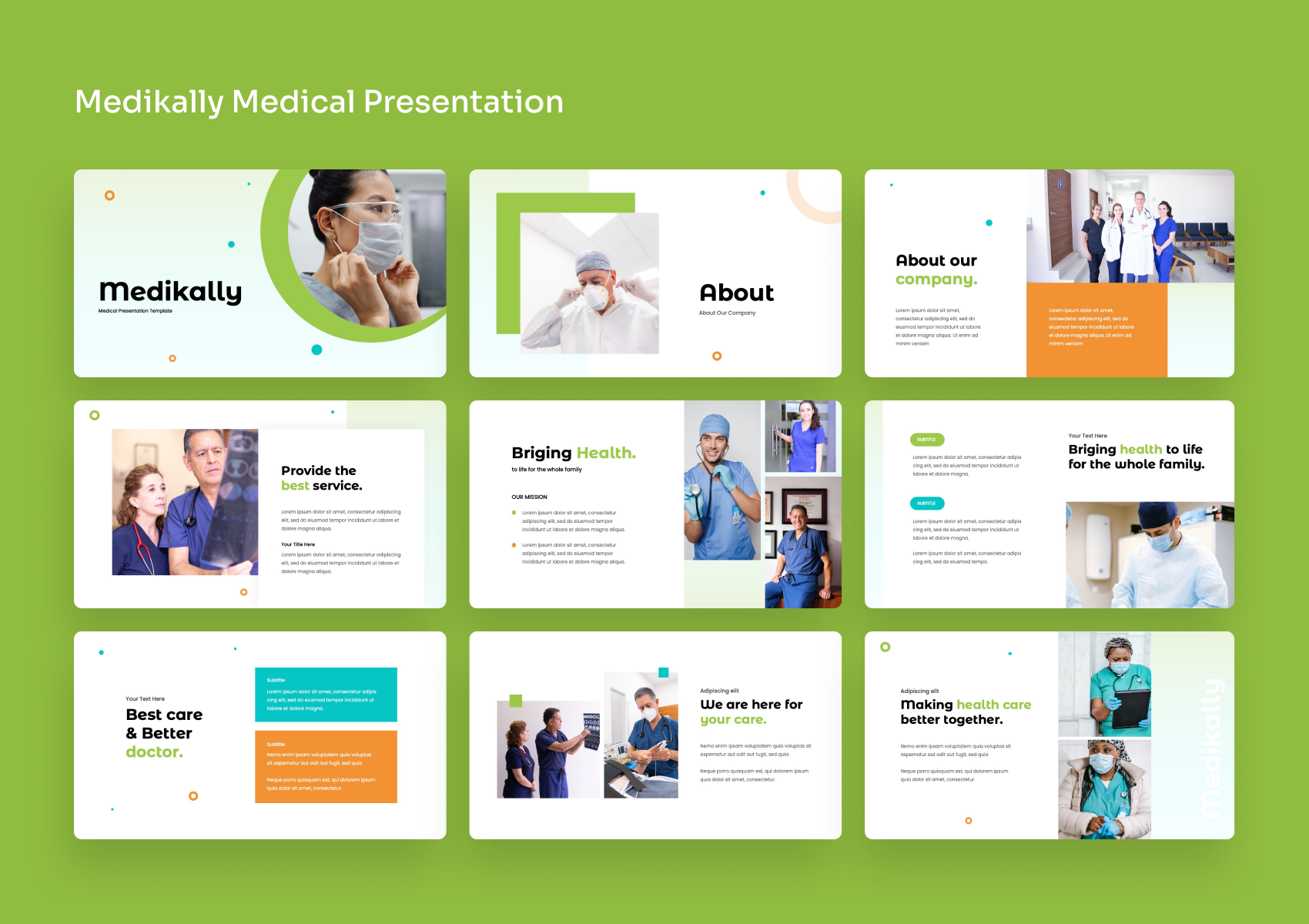 Medikally - Medical Google Slides Presentation, Presentation Templates