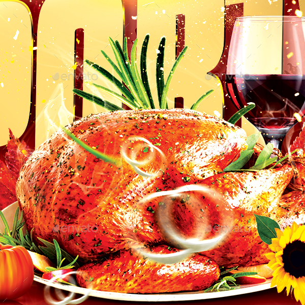 Thanksgiving Flyer, Print Templates | GraphicRiver