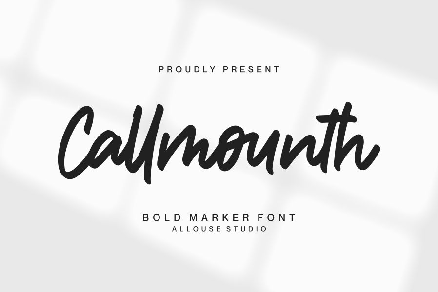 Callmounth Bold Marker Font, Fonts | GraphicRiver