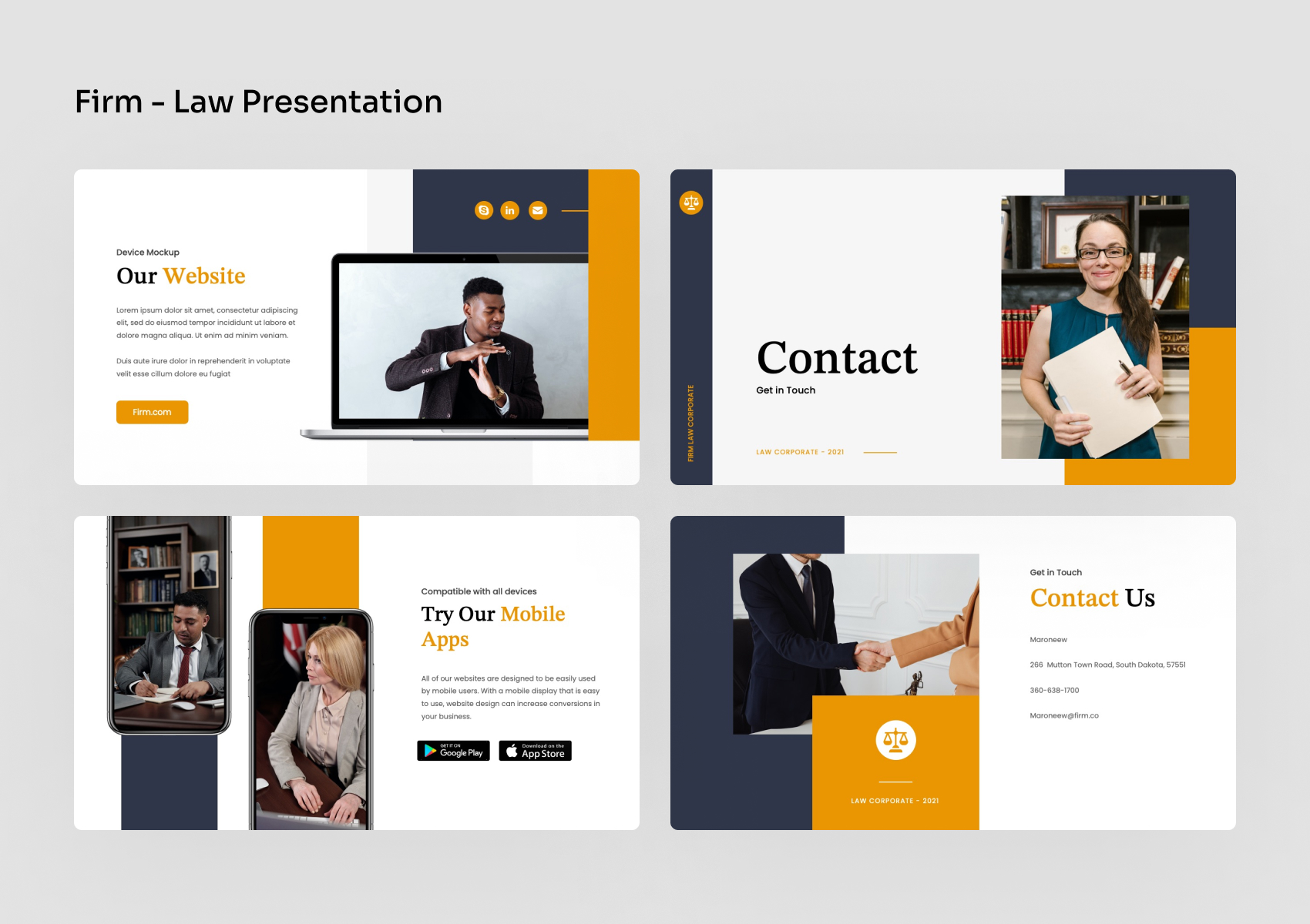 Firm - Law Google Slides Presentation, Presentation Templates ...