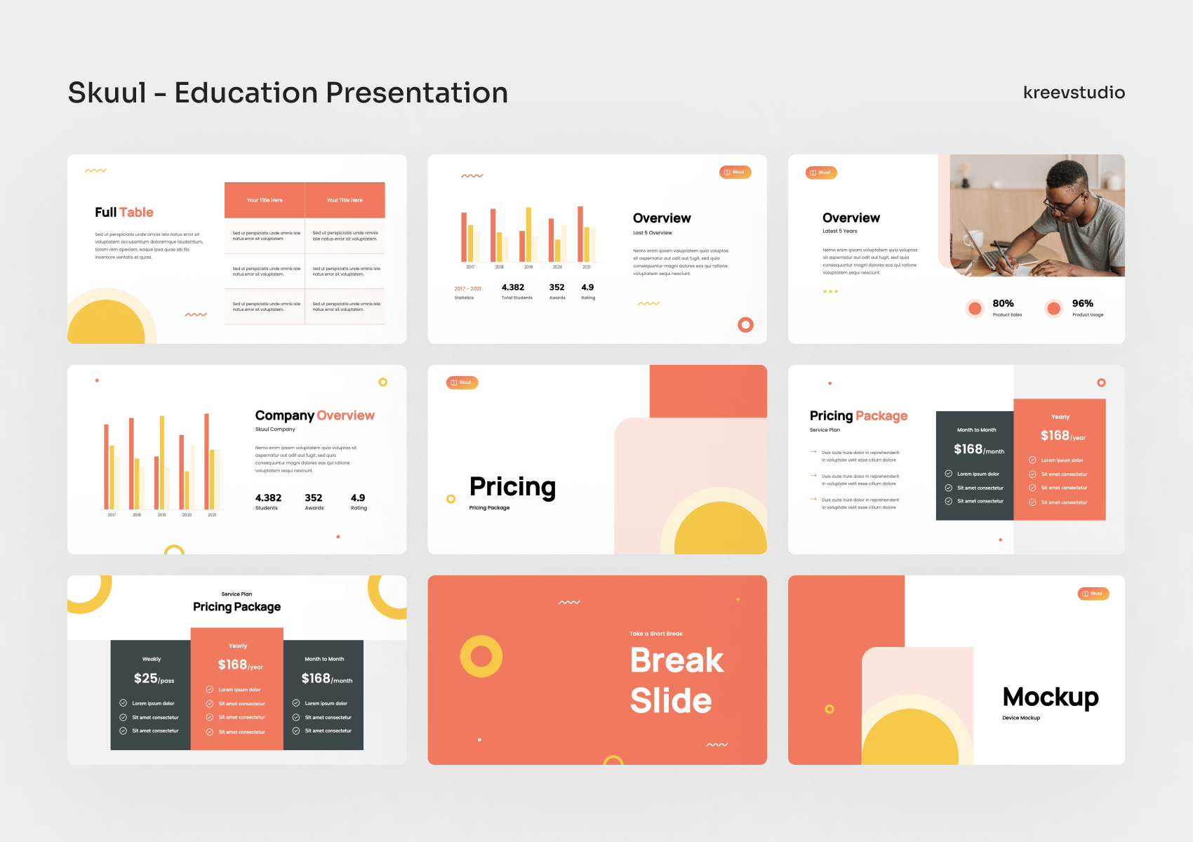 Skuul - Education Google Slides Presentation, Presentation Templates