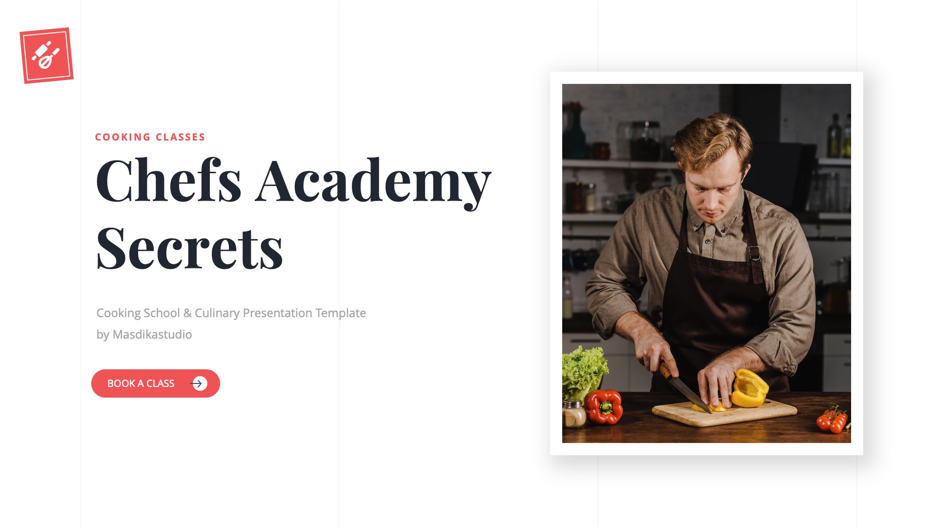 Chefio - Cooking School & Culinary Google Slides Template, Presentation ...