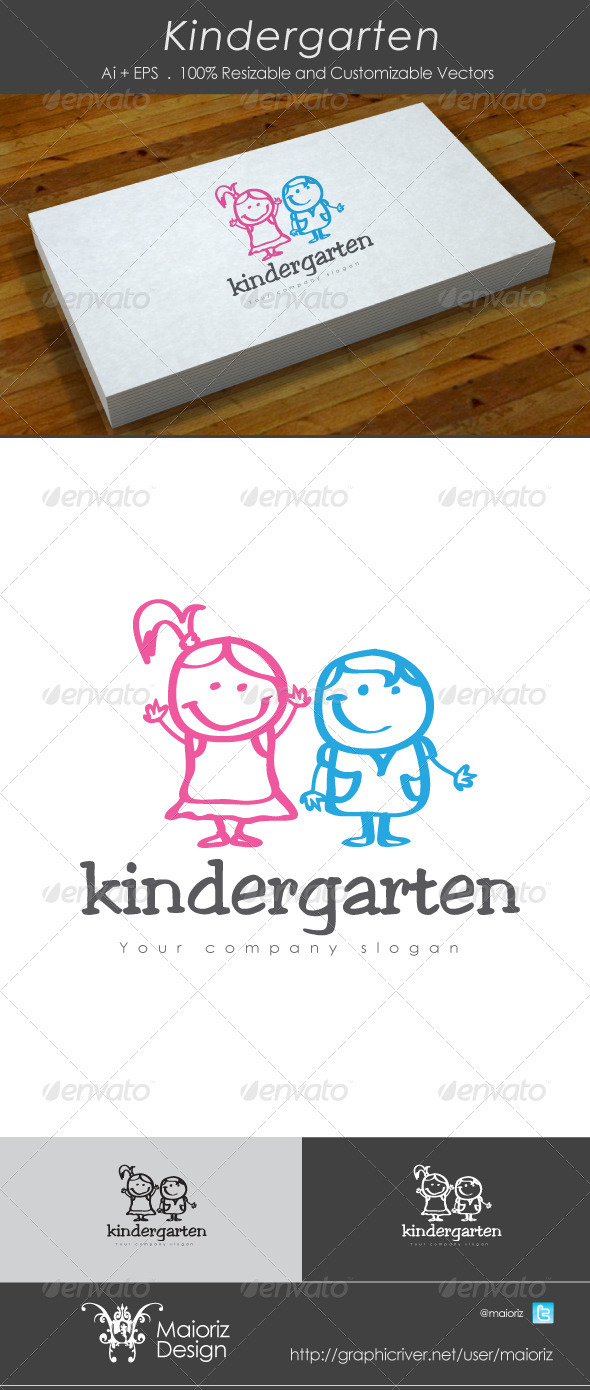 kindergarten Logo by maioriz | GraphicRiver