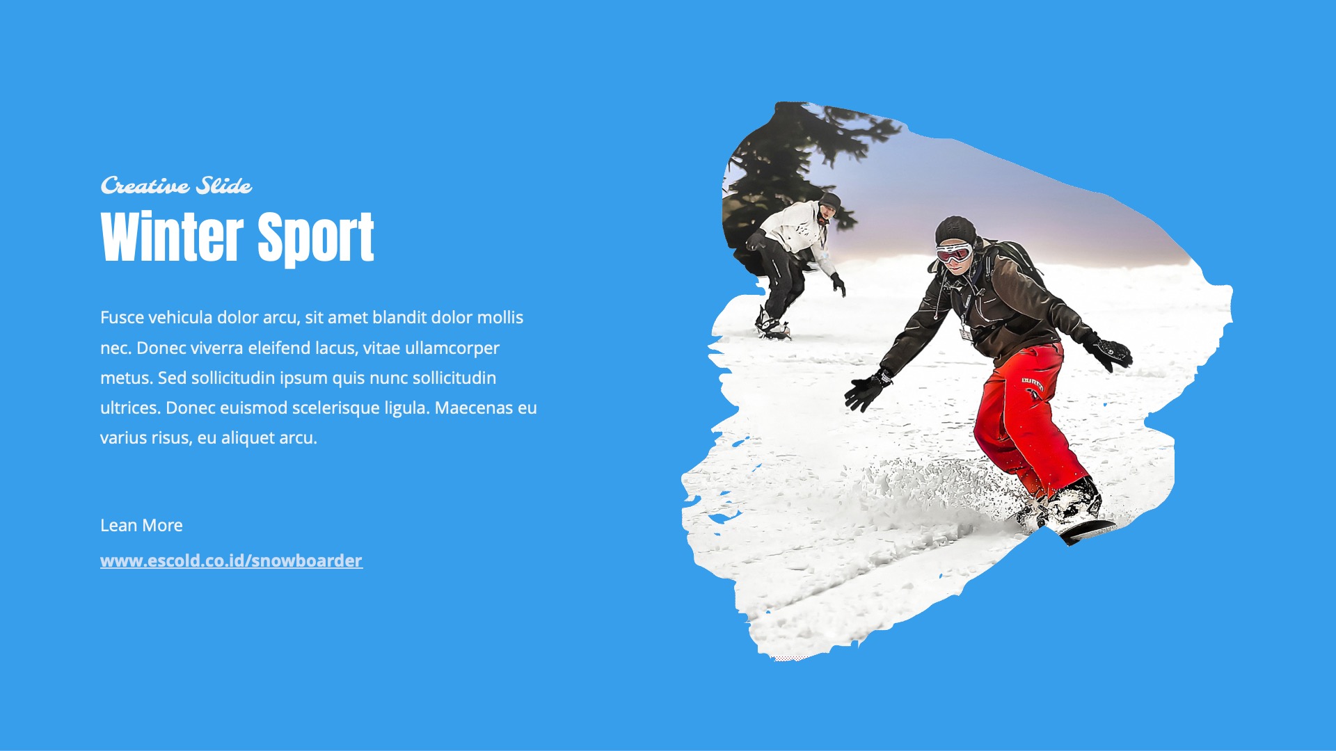 Escold - Winter Sport Google Slides Template, Presentation Templates