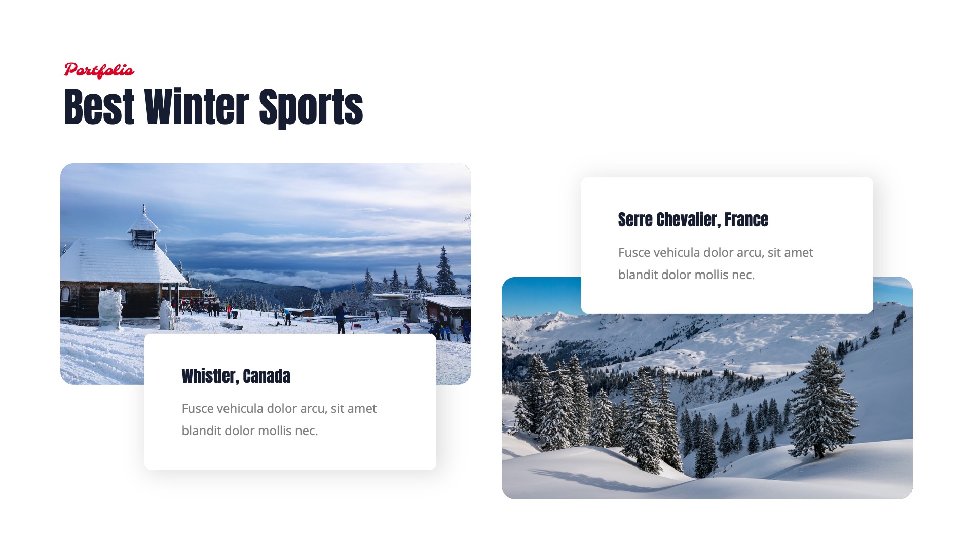 Escold - Winter Sport Google Slides Template, Presentation Templates