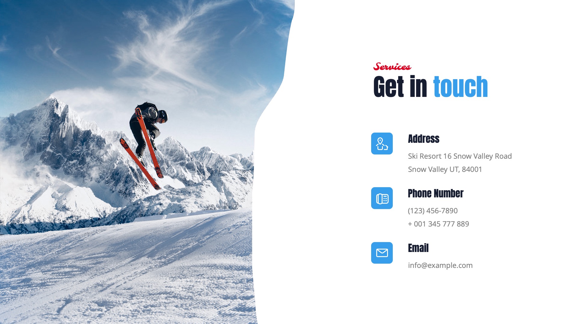 Escold - Winter Sport Google Slides Template, Presentation Templates