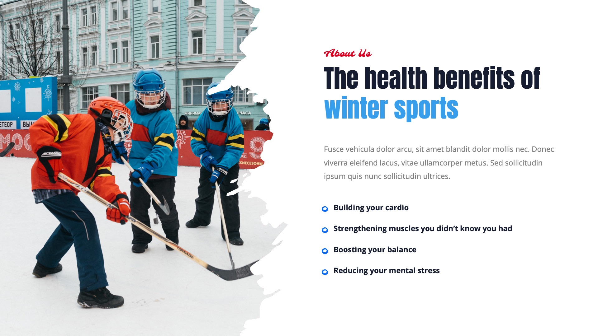 Escold - Winter Sport Google Slides Template, Presentation Templates