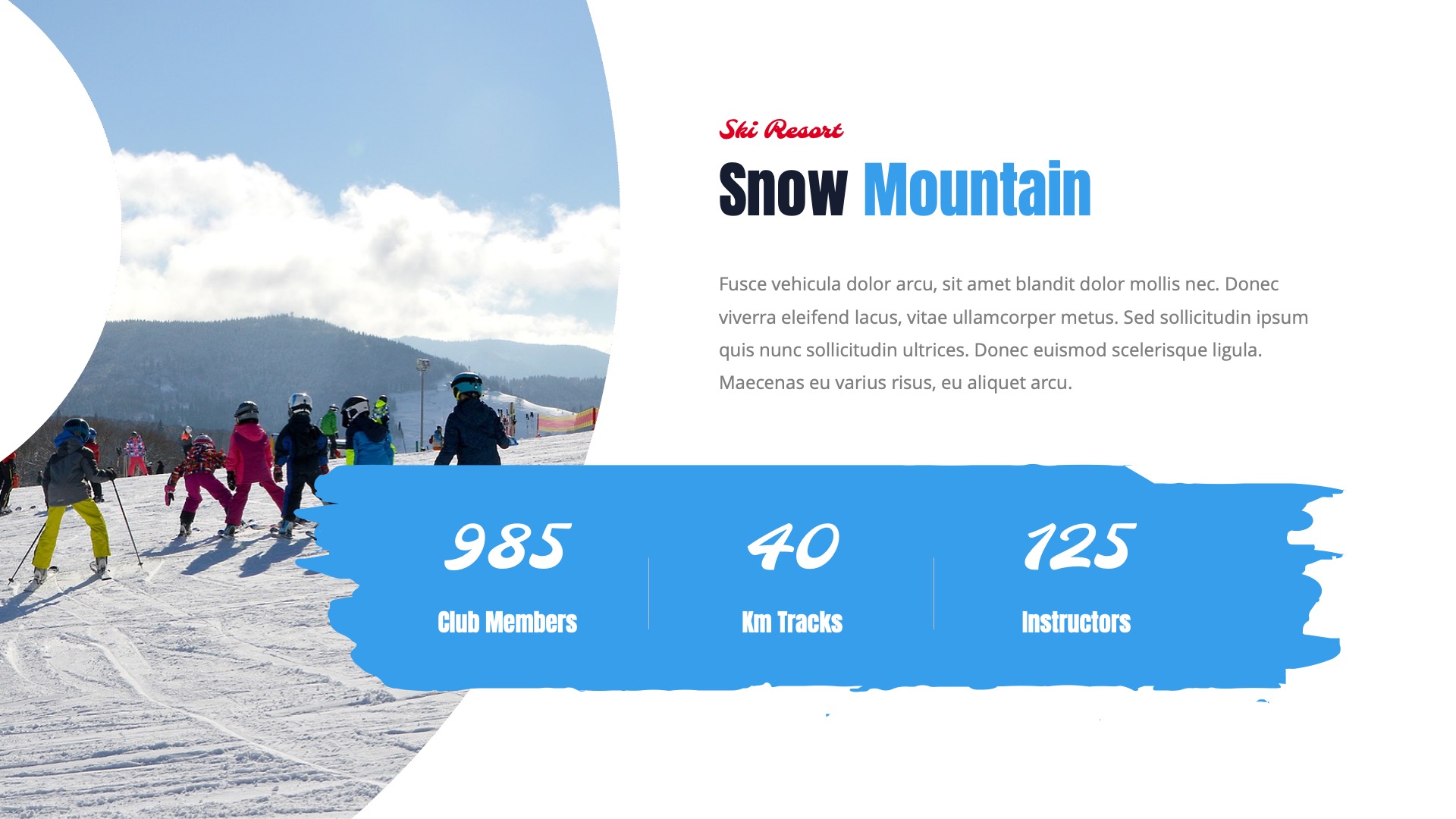 Escold - Winter Sport Google Slides Template, Presentation Templates