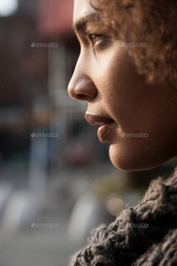 Profile view of woman's face Stock Photo by imagesourcecurated | PhotoDune
