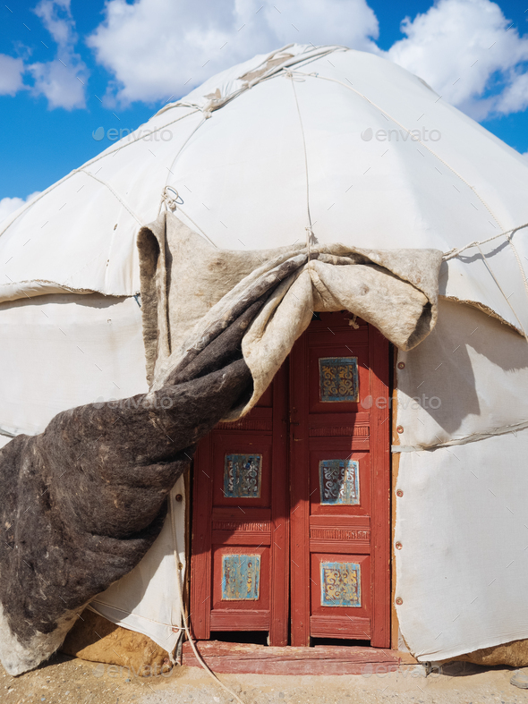 Traditional yurta houses of nomads Stock Photo by ADDICTIVE_STOCK ...