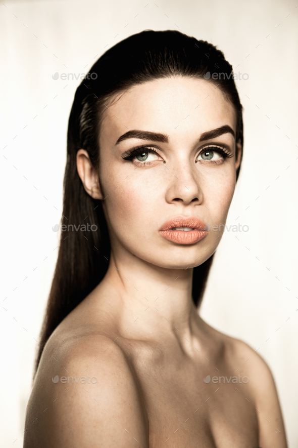 Model, portrait, bare shoulders Stock Photo by Image-Source | PhotoDune