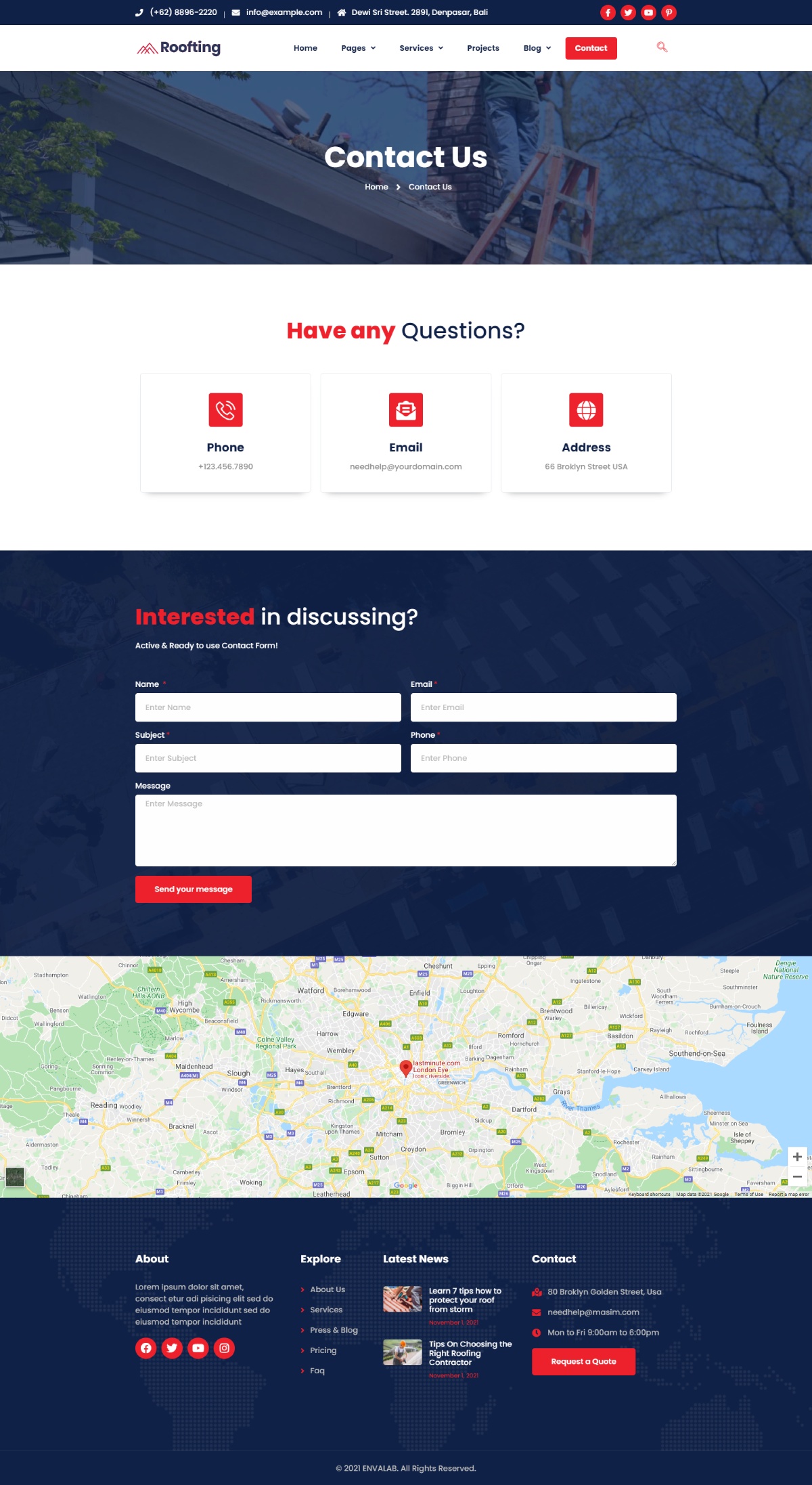 Roofting - Repair Construction Elementor Template Kit by envalab ...