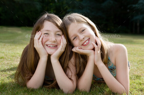 Portrait of two girls Stock Photo by Image-Source | PhotoDune