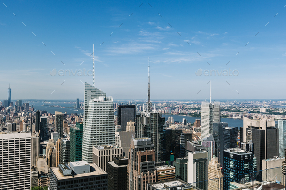 New York Skyline and Hudson River Stock Photo by ADDICTIVE_STOCK ...
