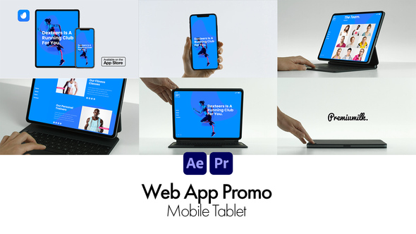 Web App Promo Mobile Tablet, After Effects Project Files | VideoHive