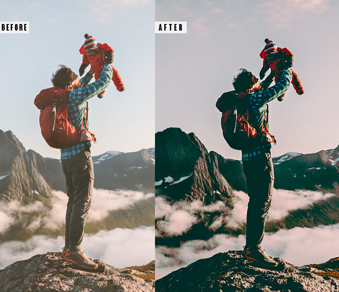 Mountain Photoshop Action & Lightrom Presets, Add-ons | GraphicRiver