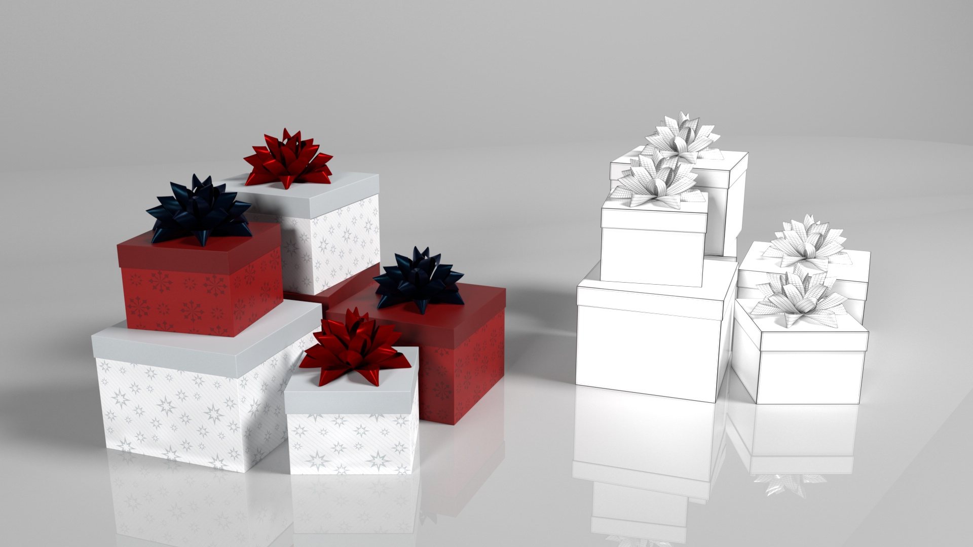 Gift Boxes Christmas present PACK by ap_89 | 3DOcean