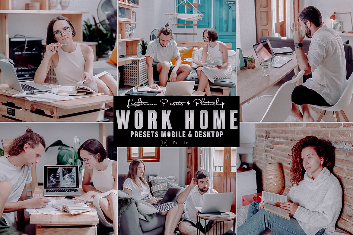 Work Home Photoshop Actions and Lightrom Presets, Add-ons | GraphicRiver