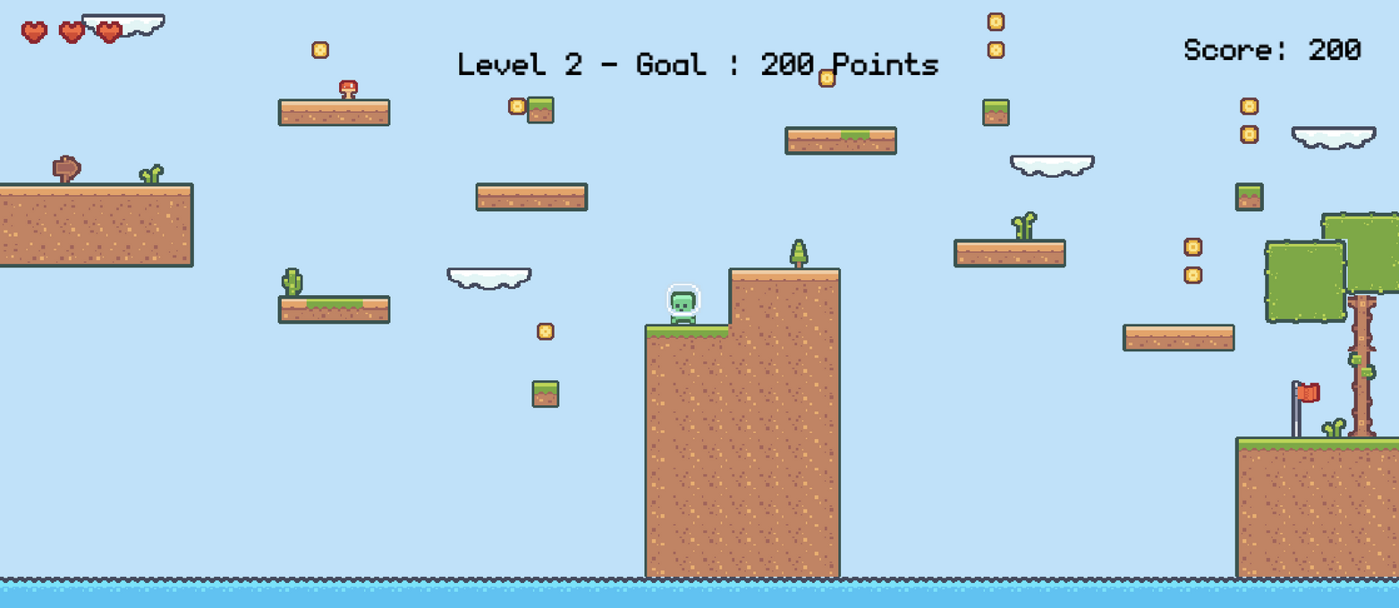 Pixel Platformer - HTML 5 - Phaser 3 Platform Game Template by shohan4556