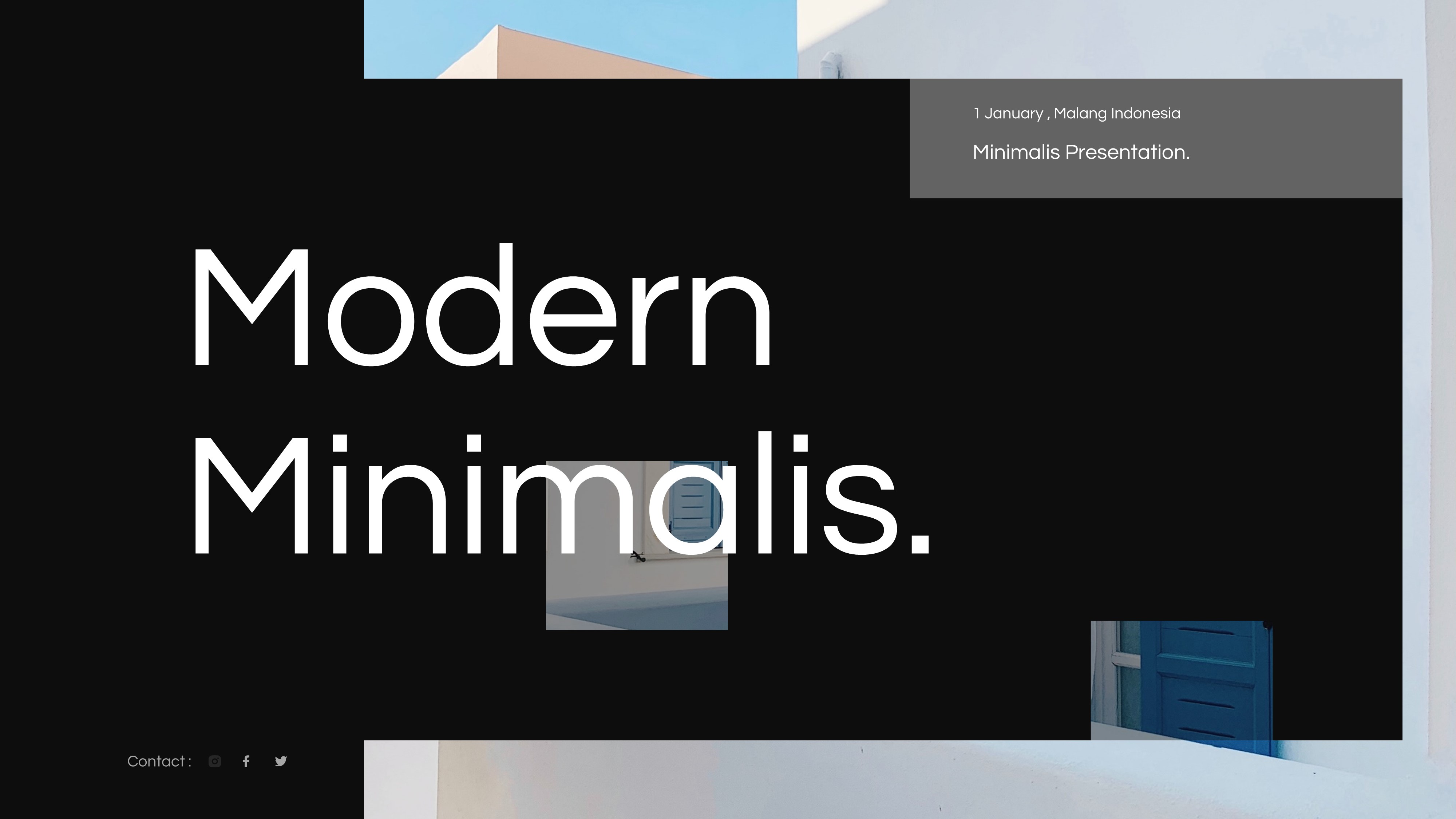 Modern Minimalist PowerPoint Template, Presentation Templates ...
