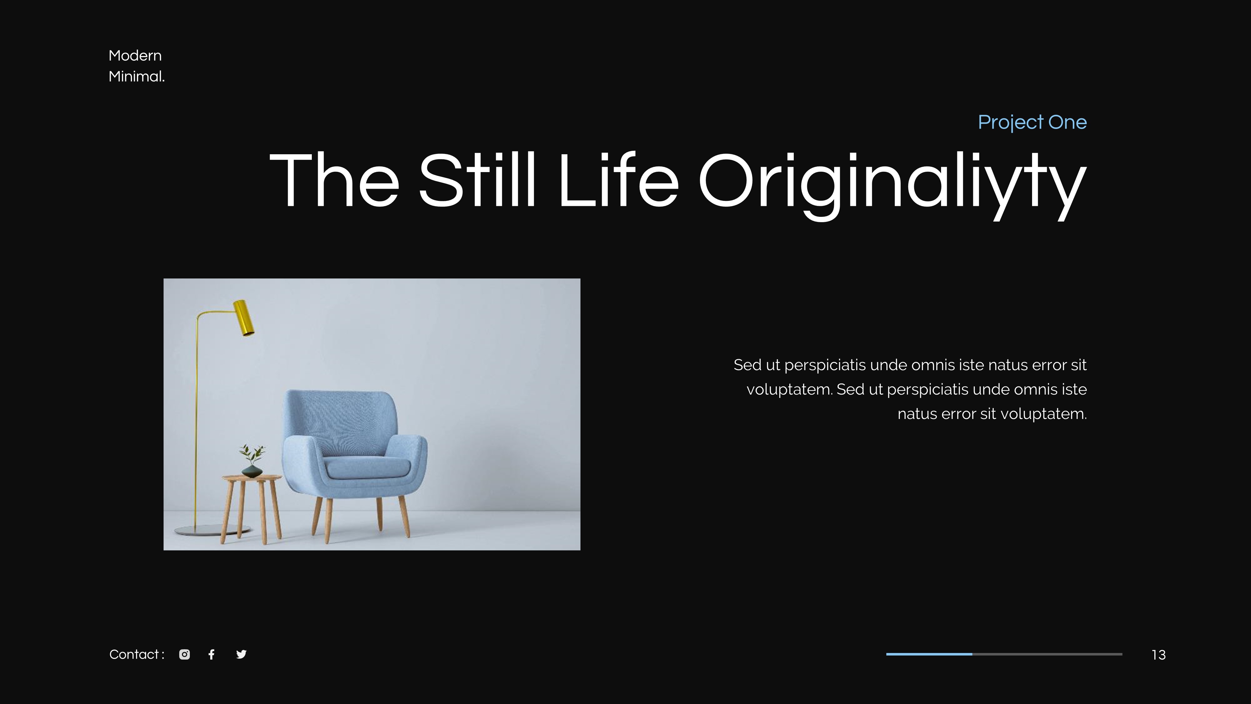 Modern Minimalist PowerPoint Template, Presentation Templates ...