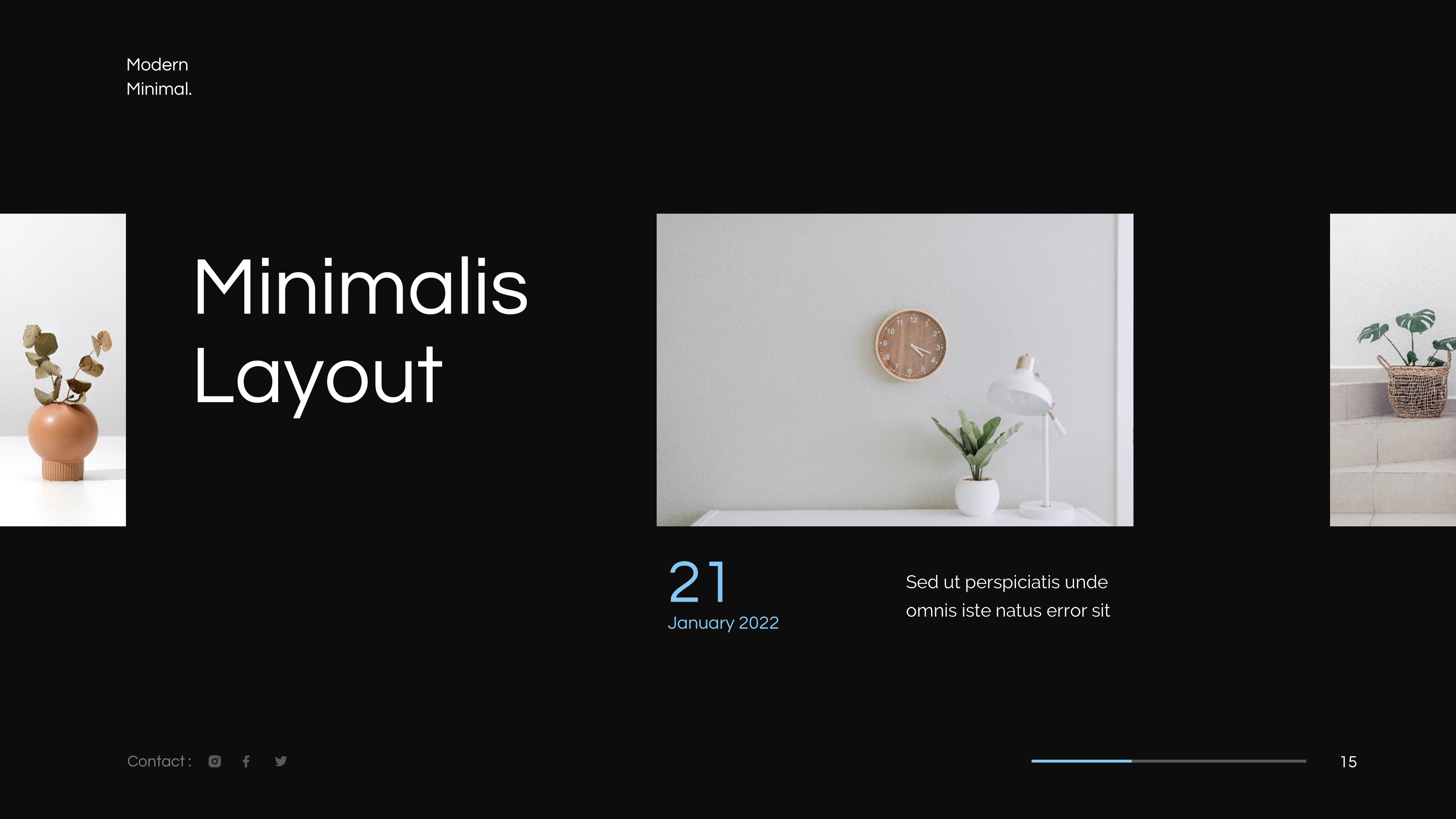 Modern Minimalist PowerPoint Template, Presentation Templates ...