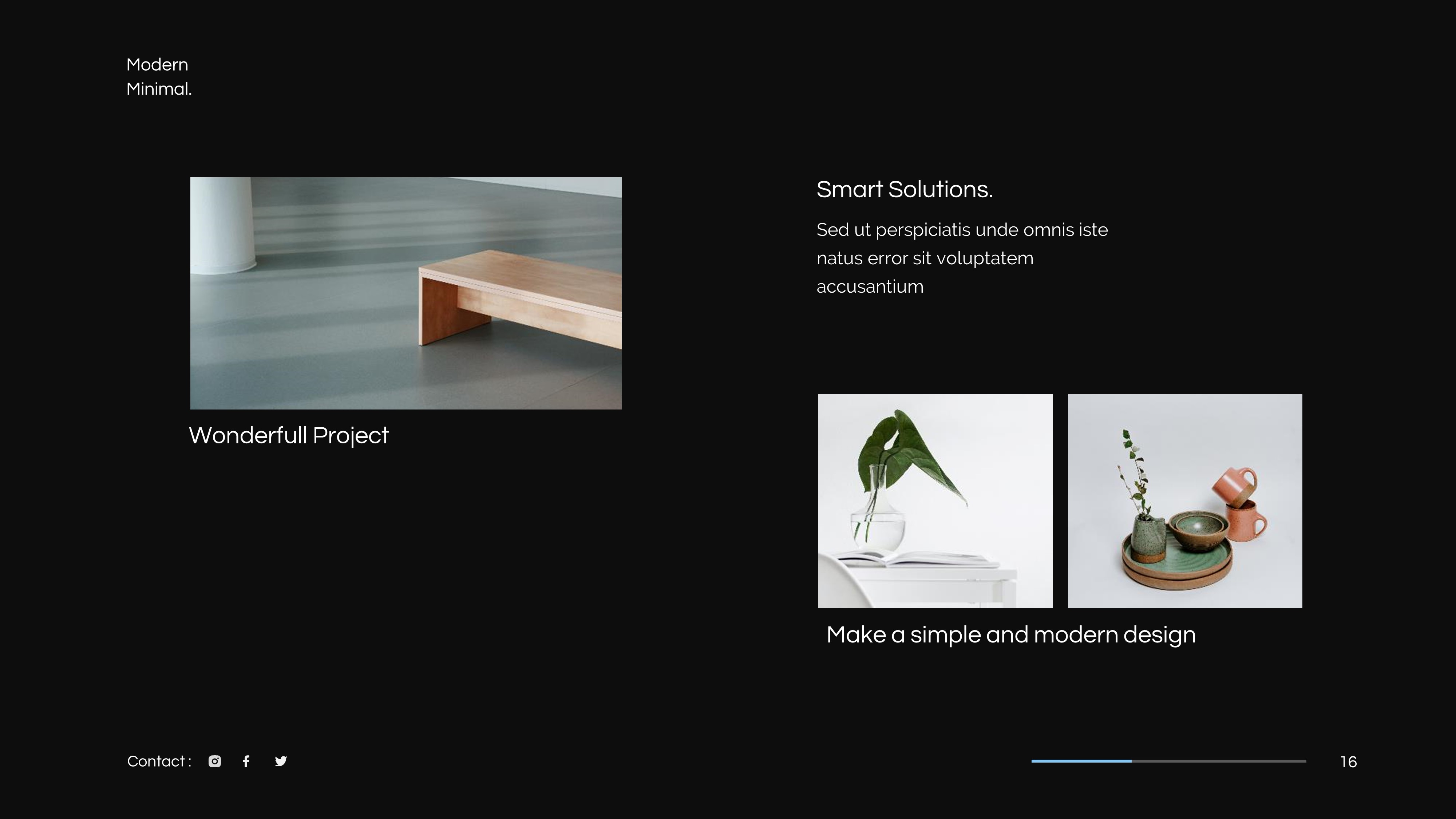 Modern Minimalist PowerPoint Template, Presentation Templates ...